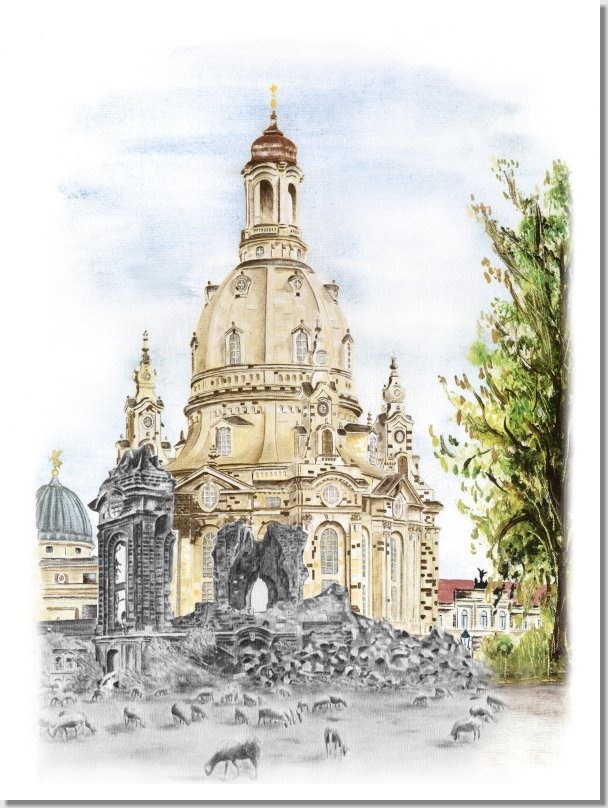 Handgemalte Dresden Bilder und original signierte Kunstdrucke
